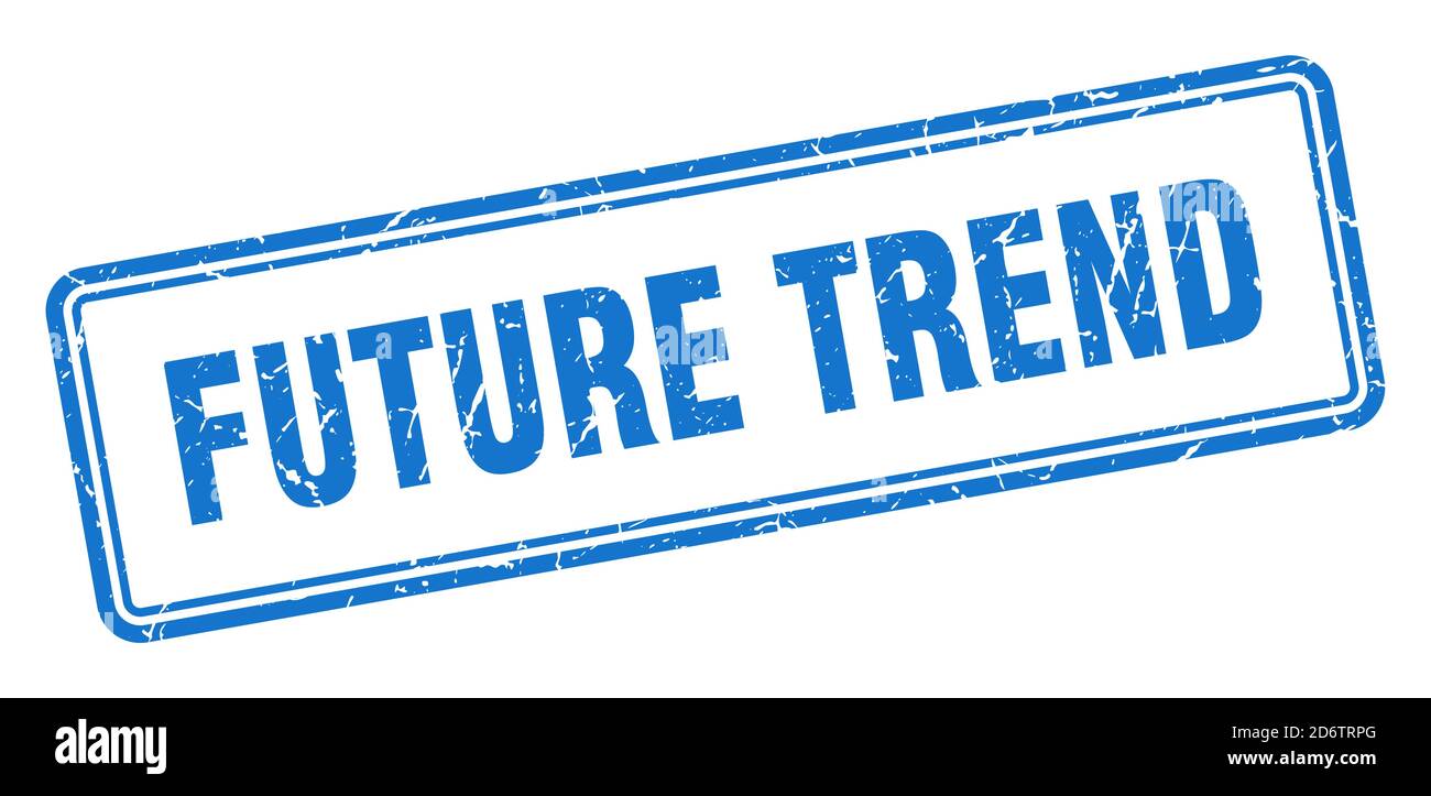 future trend stamp. square grunge sign isolated on white background ...
