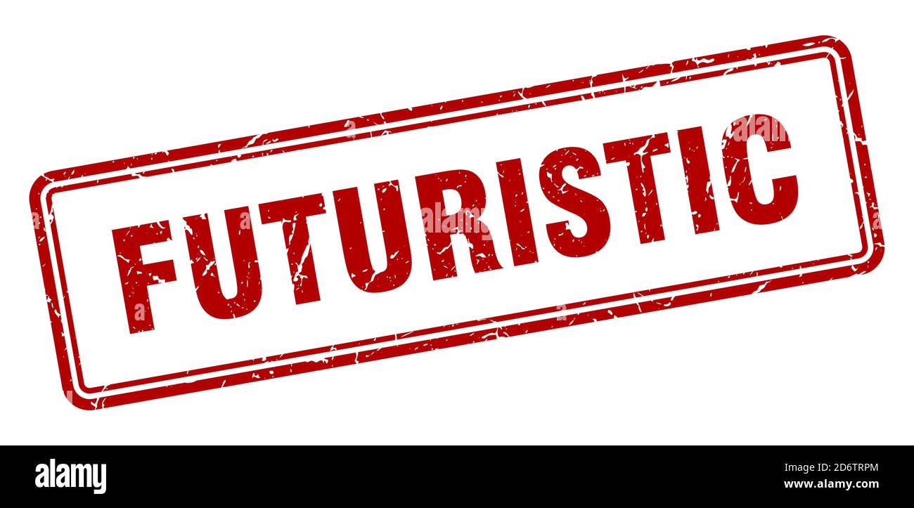 futuristic stamp. square grunge sign isolated on white background Stock Vector Image & Art - Alamy