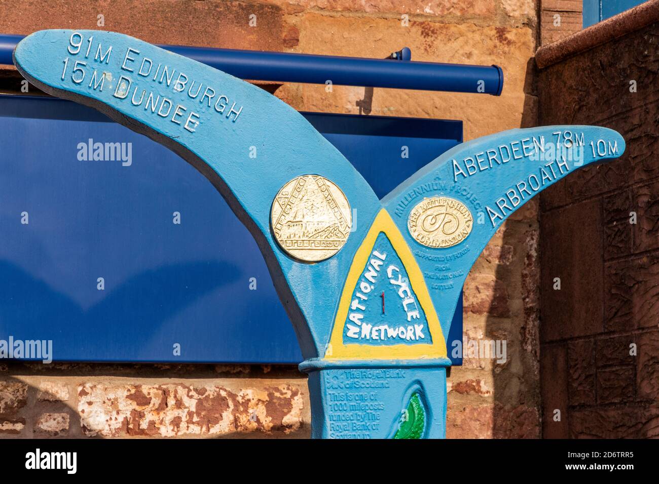 National cycle network signage route hi-res stock photography and ...