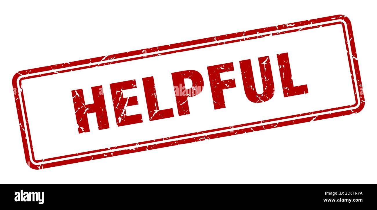 helpful stamp. square grunge sign isolated on white background Stock Vector Image & Art - Alamy