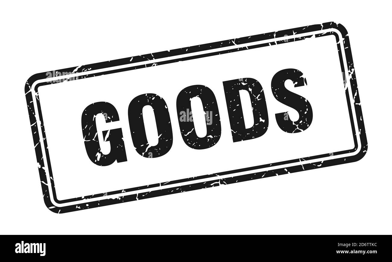 goods stamp. square grunge sign isolated on white background Stock Vector Image & Art - Alamy