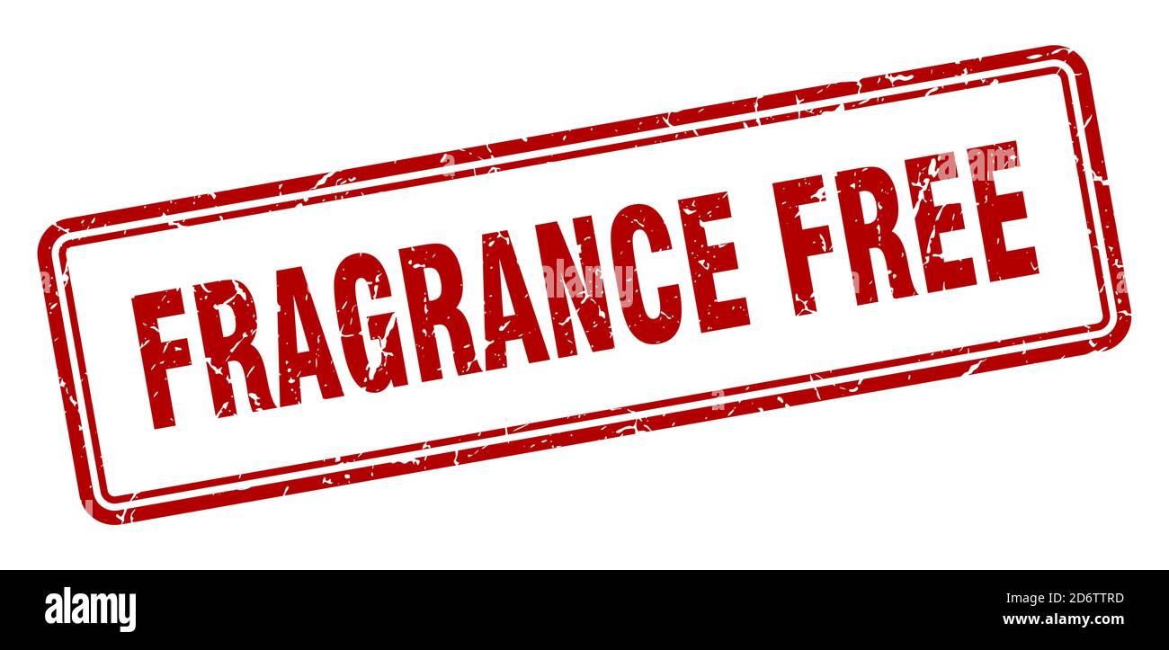 fragrance free stamp. square grunge sign isolated on white background ...
