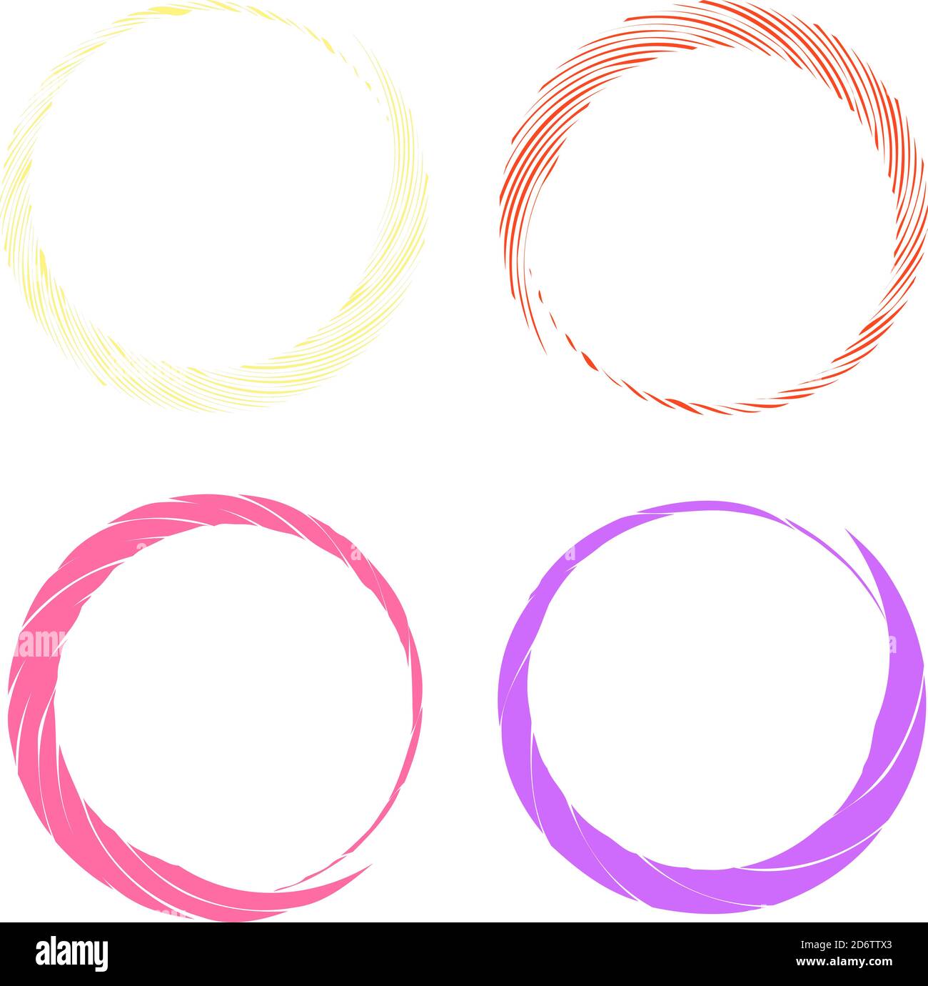 Circular Spiral, swirl, twirl design element. Concentric, radial and ...