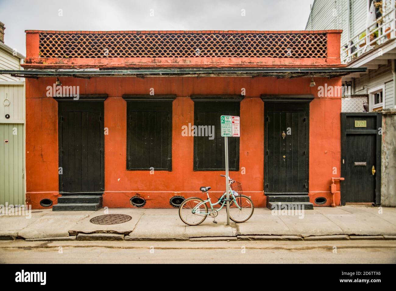 Architecture of the French Quarter in New Orleans Stock Photo - Alamy