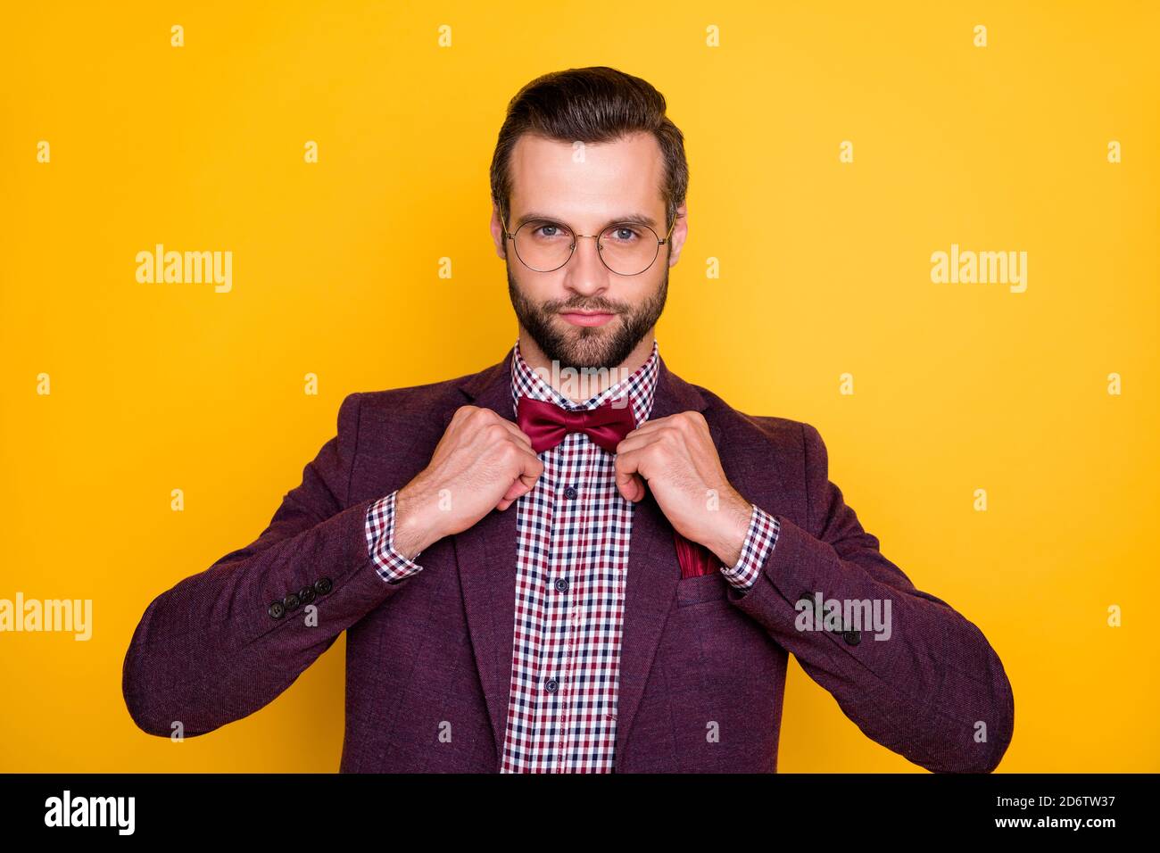 Man Tightening Tie High Resolution Stock Photography and Images - Alamy