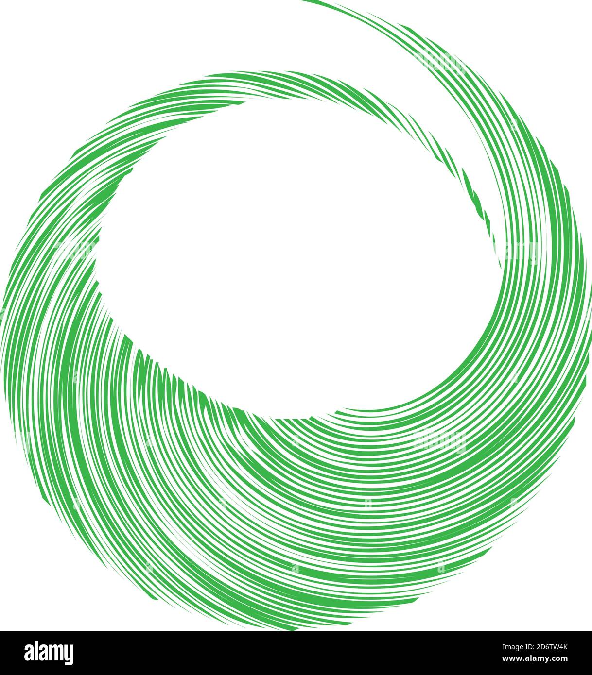 Circular Spiral, swirl, twirl design element. Concentric, radial and ...