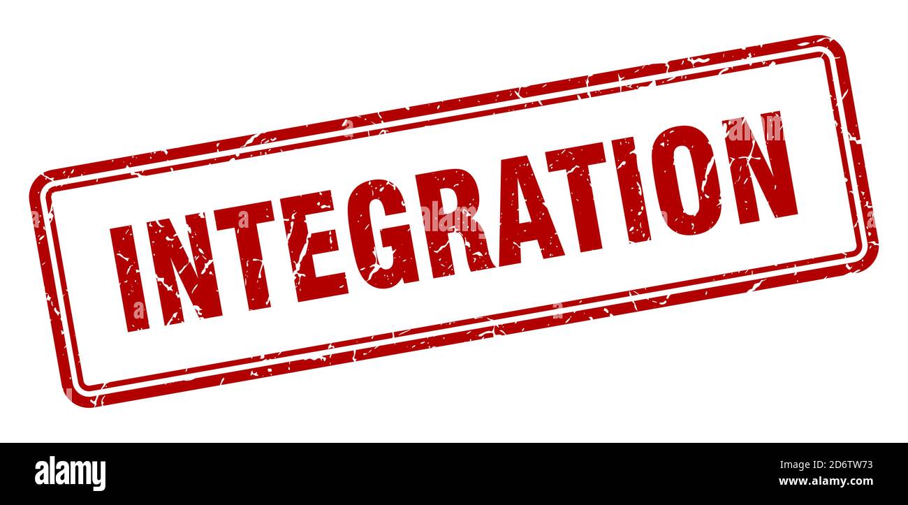 integration stamp. square grunge sign isolated on white background Stock Vector Image & Art - Alamy