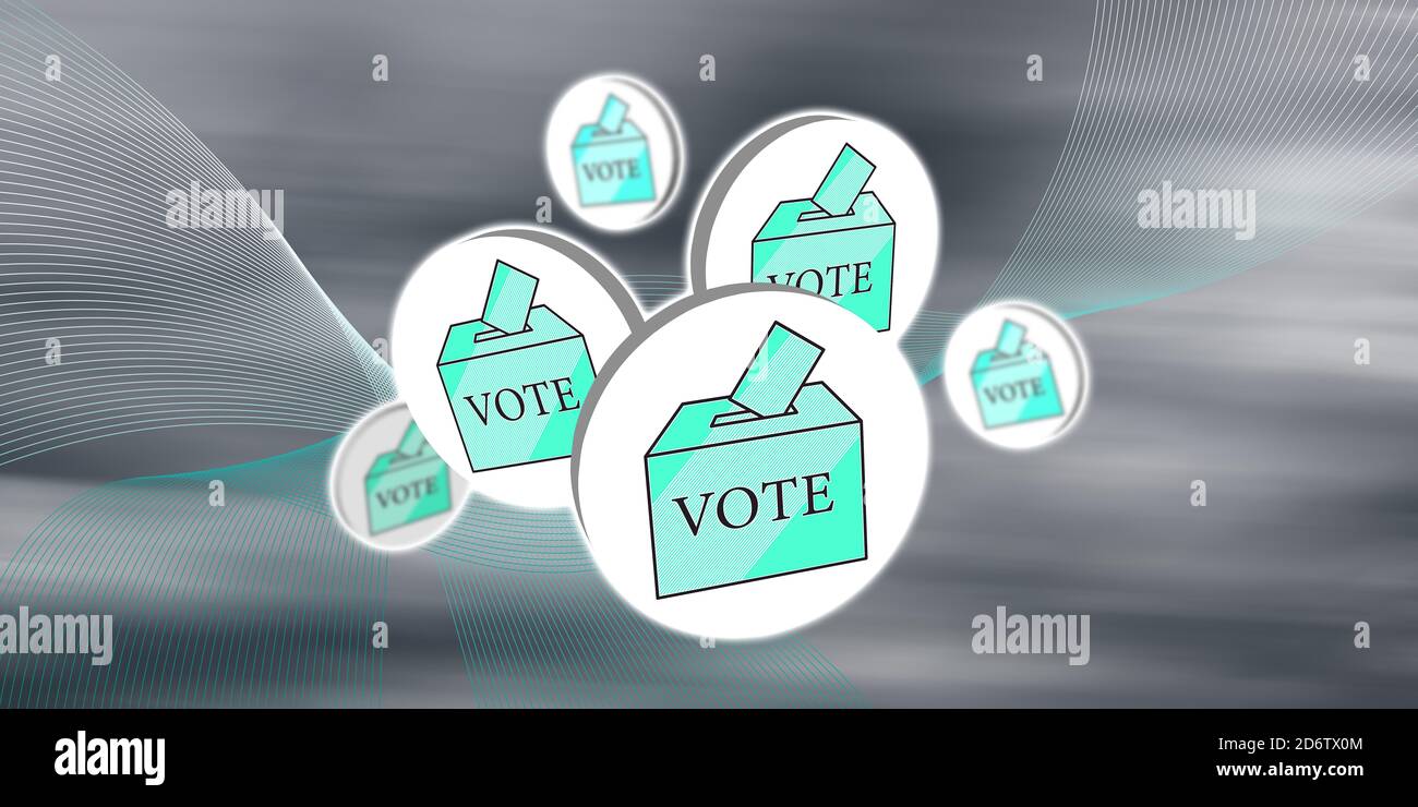 Illustration of a vote concept Stock Photo - Alamy