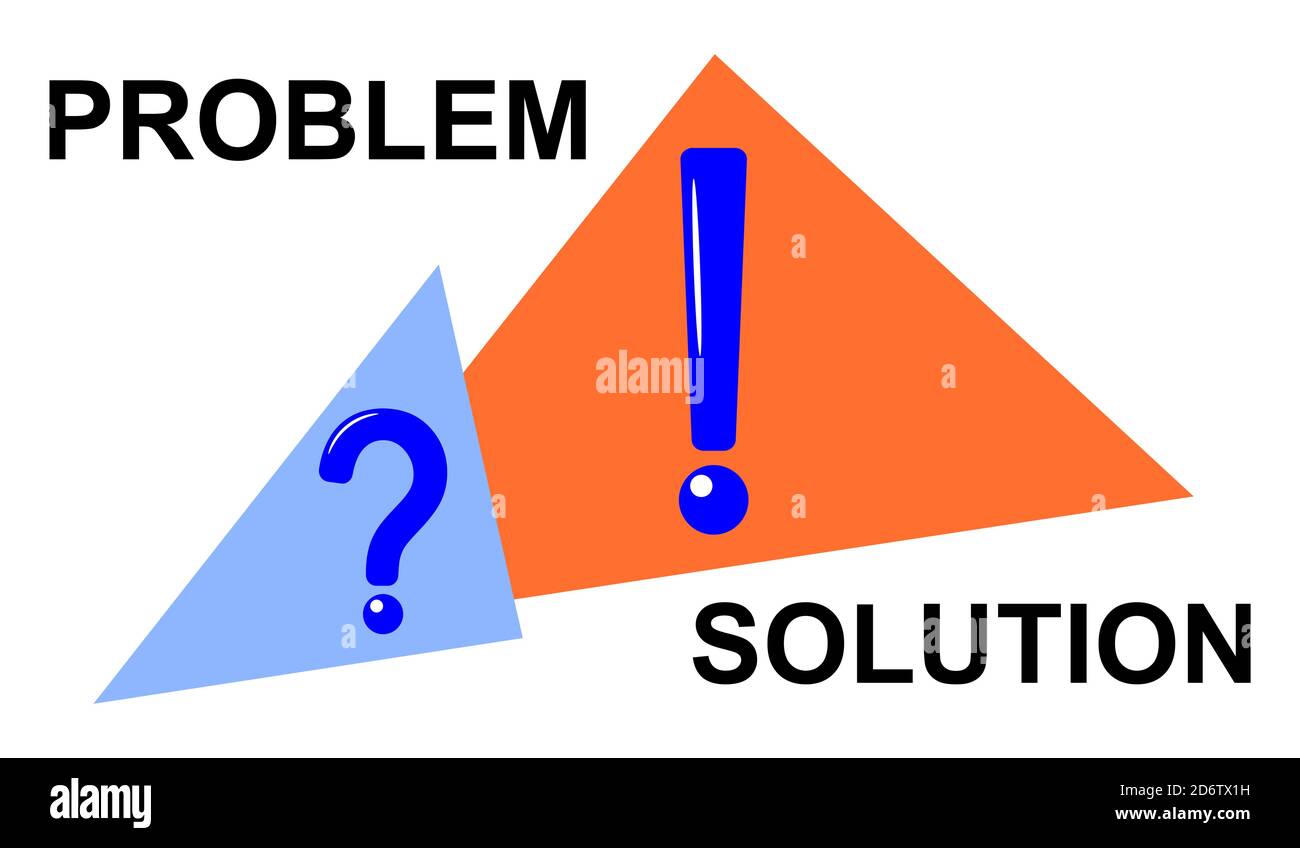 Illustration of a problem and solution concept Stock Photo - Alamy