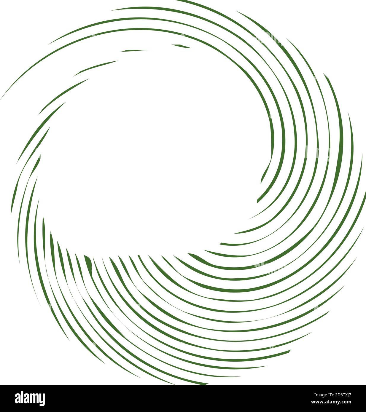 Circular Spiral, swirl, twirl design element. Concentric, radial and ...