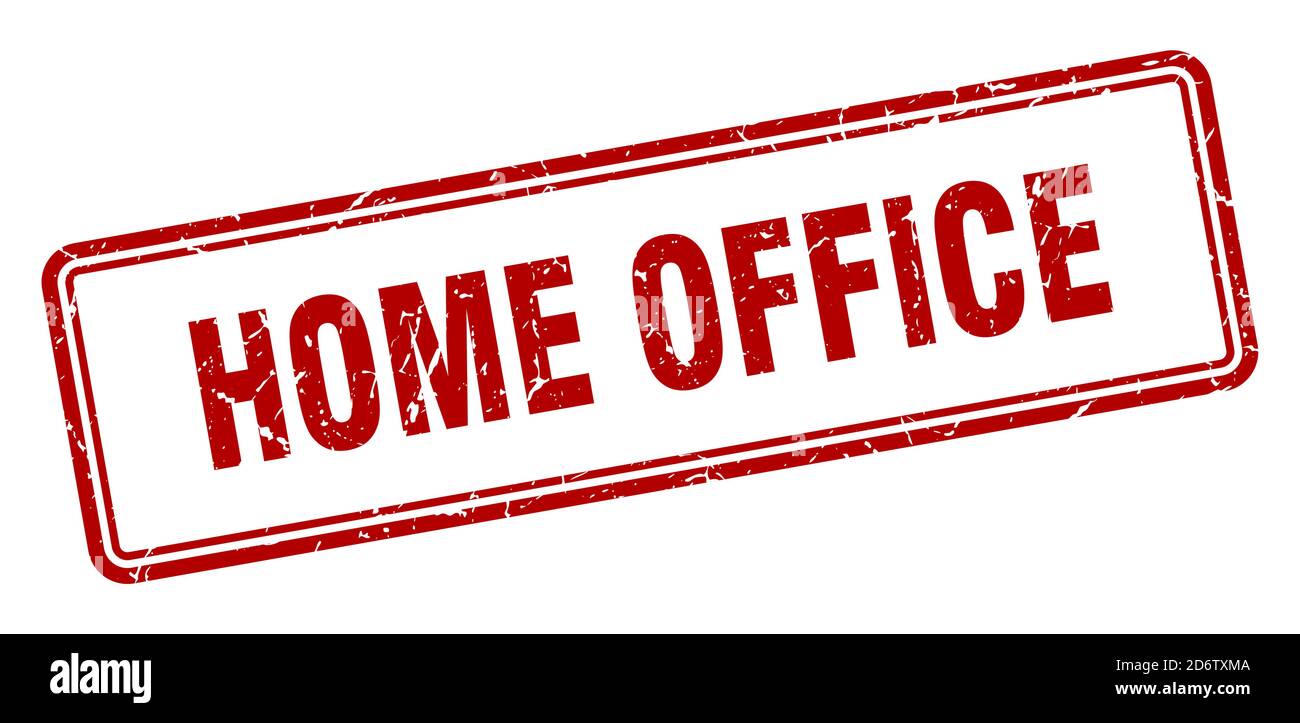 home office stamp. square grunge sign isolated on white background ...