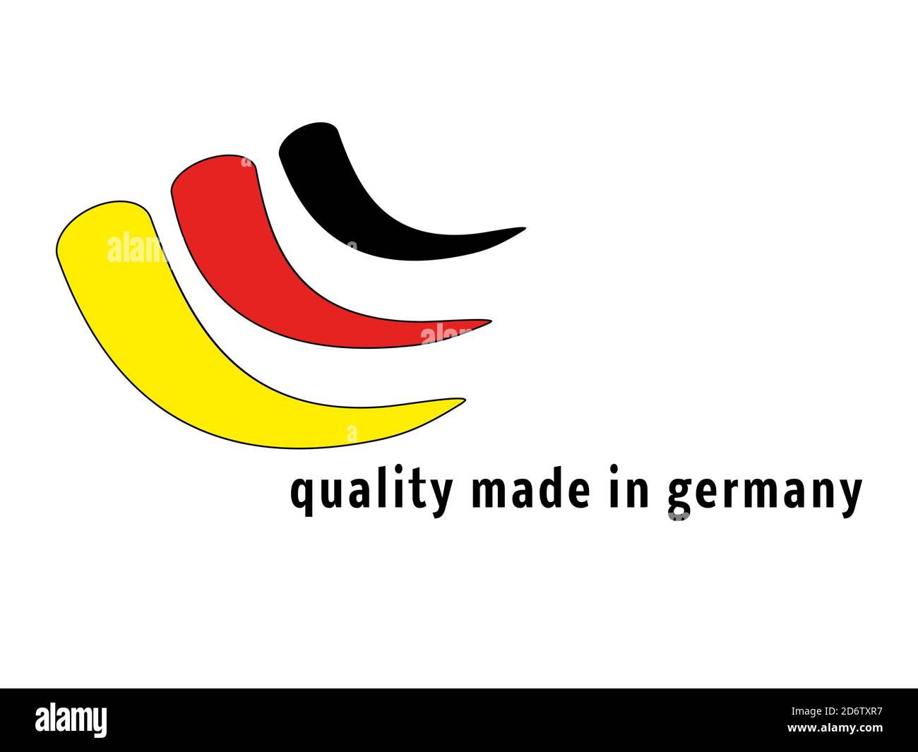 Quality Made in Germany vector isolated on white background Stock Photo ...