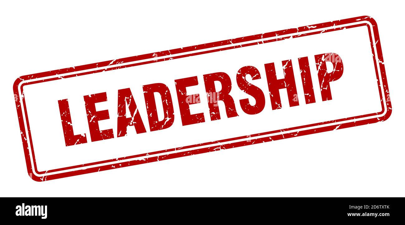 leadership stamp. square grunge sign isolated on white background Stock ...