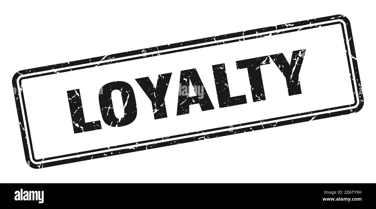 loyalty stamp. square grunge sign isolated on white background Stock ...
