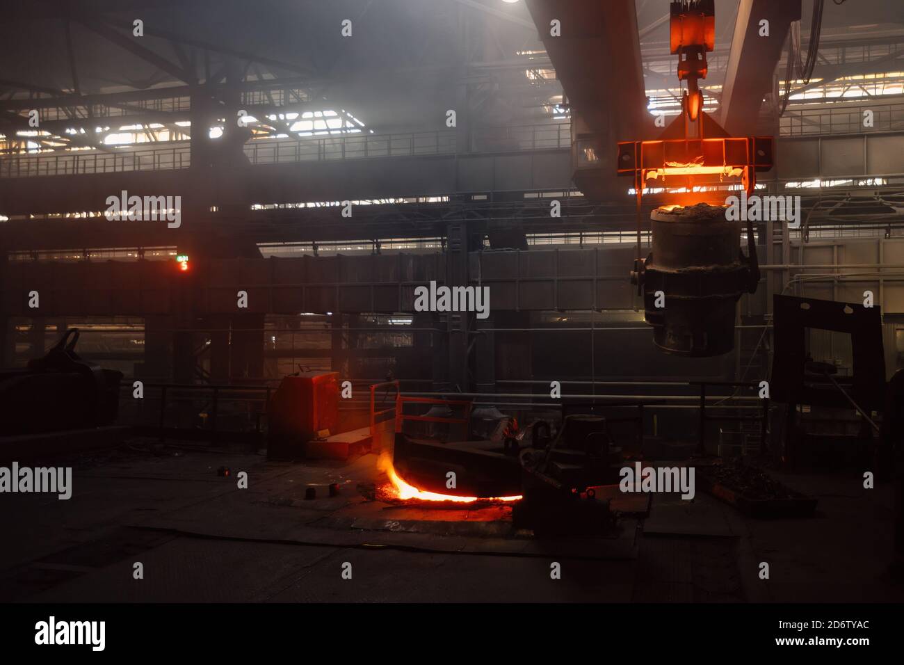 Molten steel ladle hi-res stock photography and images - Alamy