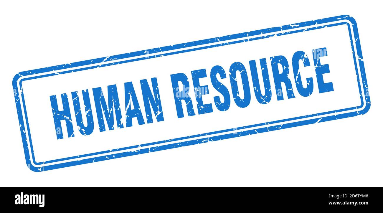 human resource stamp. square grunge sign isolated on white background ...