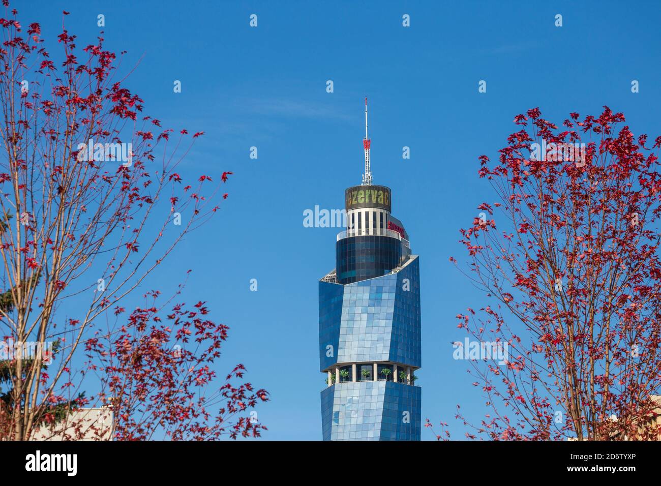 Bosnia and Herzegovina, Sarajevo, Avaz Twist tower Stock Photo - Alamy