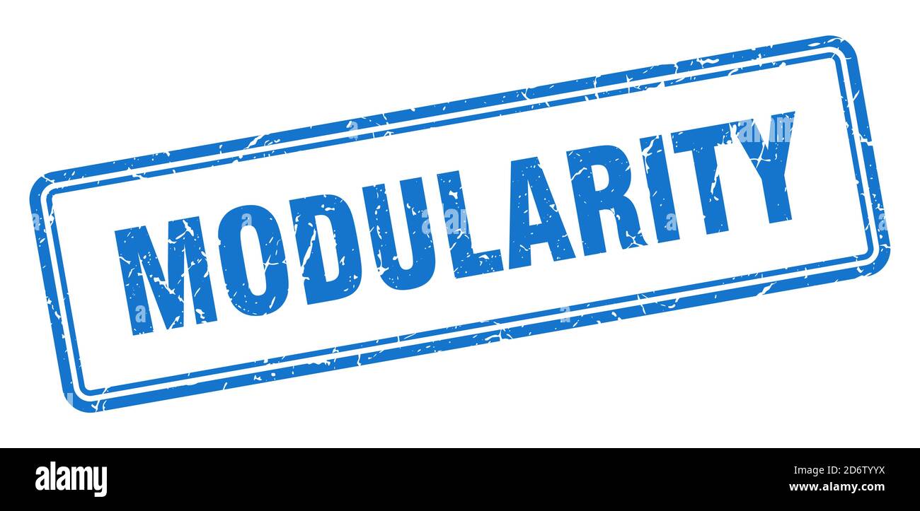 modularity stamp. square grunge sign isolated on white background Stock ...