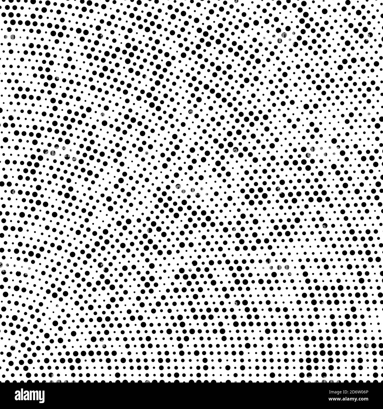 Random circles, dots halftone (half tone) element in spiral, circular ...