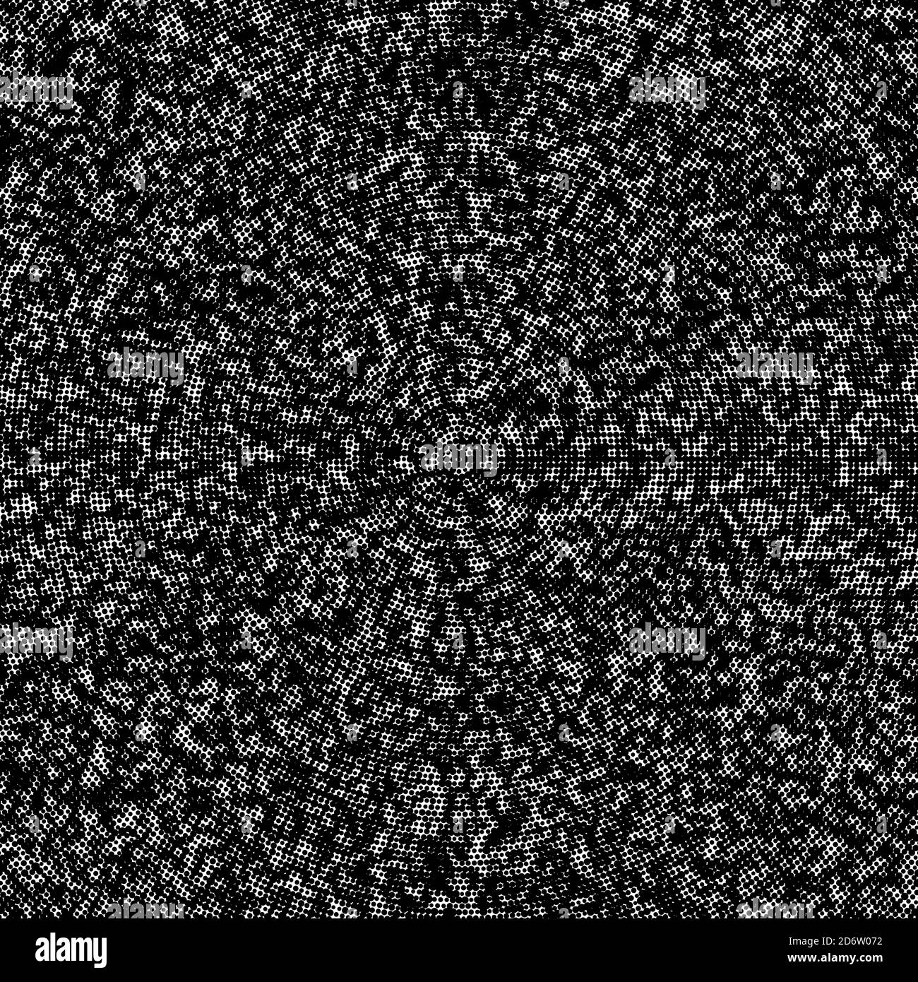 Random circles, dots halftone (half tone) element in spiral, circular ...