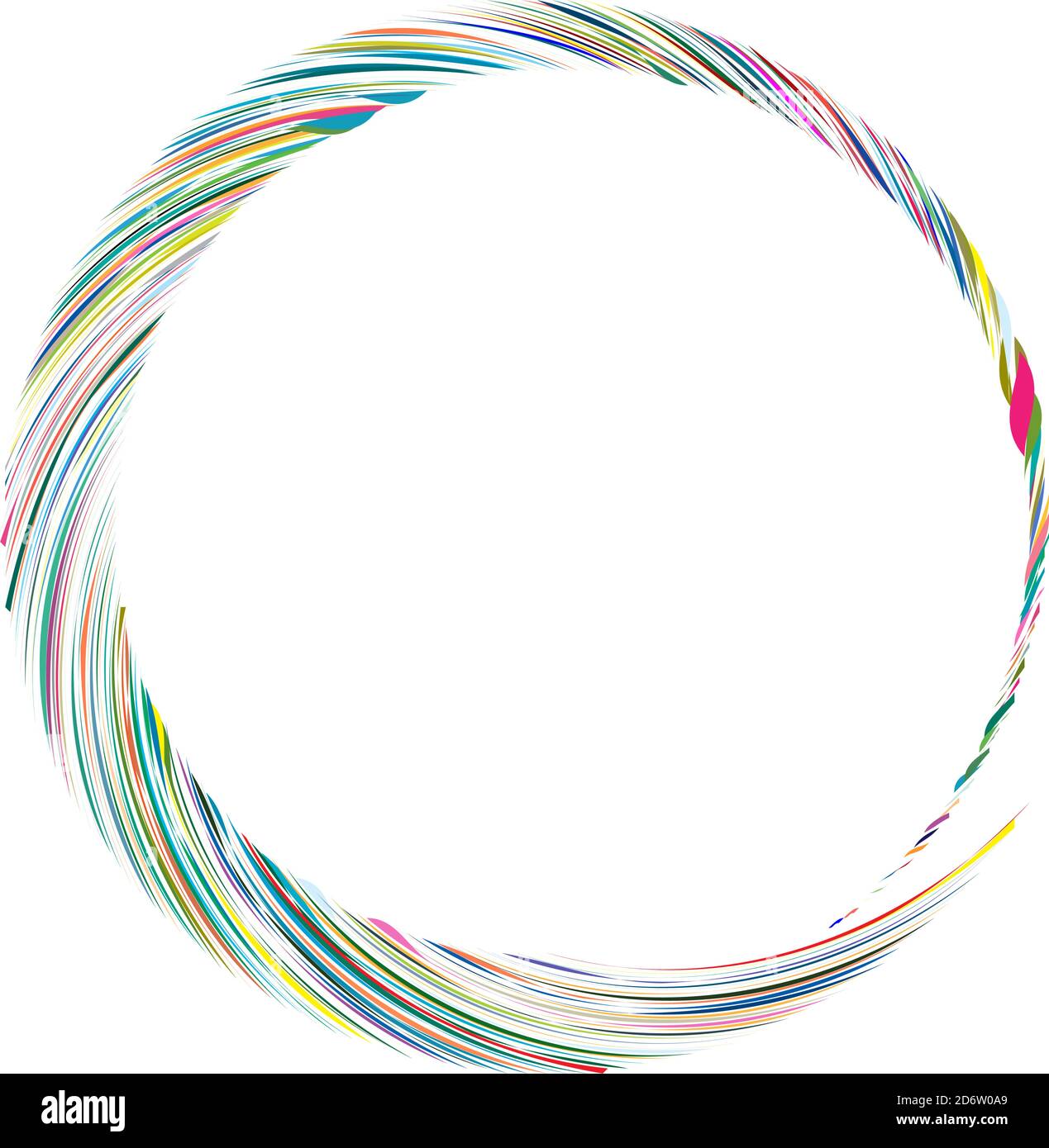 Circular Spiral, swirl, twirl design element. Concentric, radial and ...