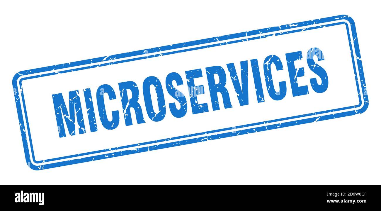 microservices stamp. square grunge sign isolated on white background ...