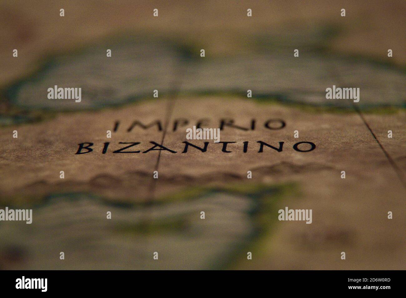 Ancient map showing part of the Byzantine Empire Stock Photo - Alamy