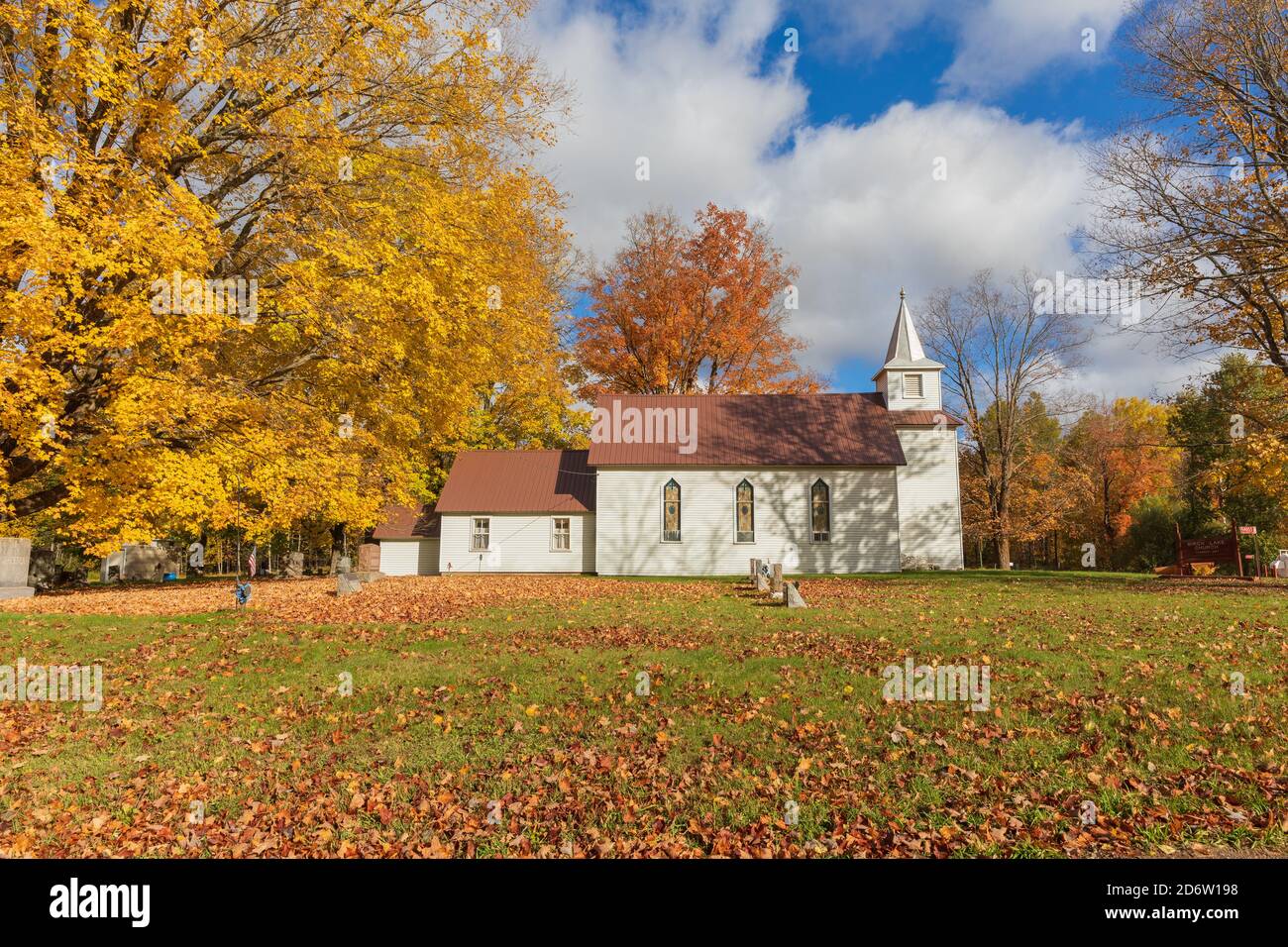 Old country church fall in hi-res stock photography and images - Alamy
