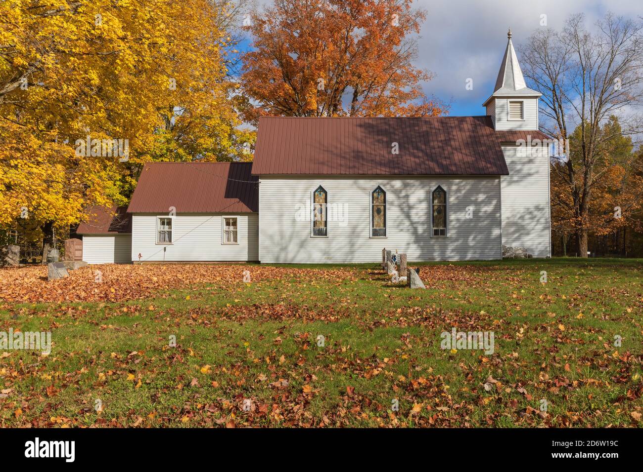 Old country church fall in hi-res stock photography and images - Alamy