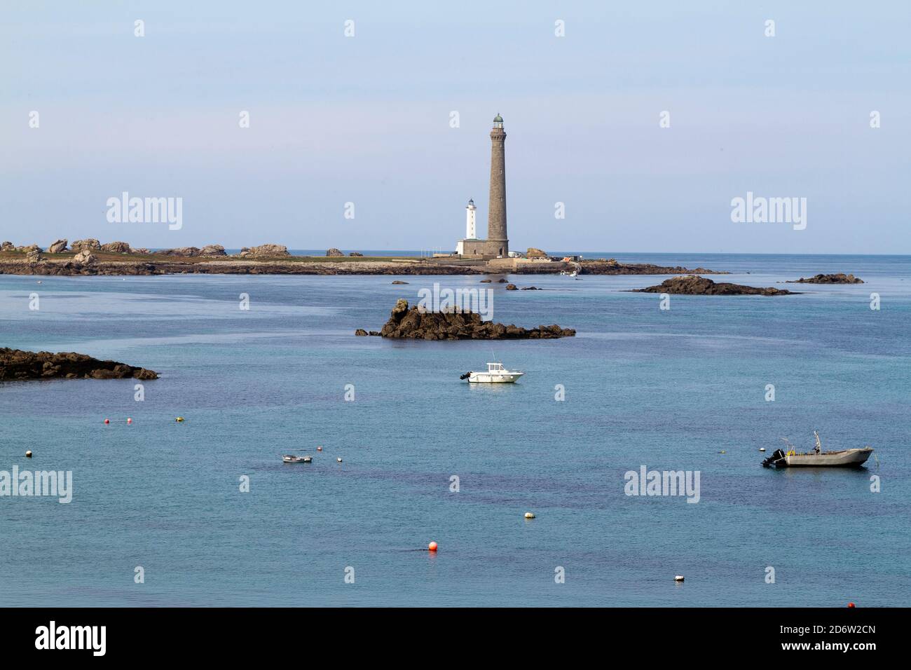 The lighthouse on Ile Vierge at Plouguerneau Stock Photo - Alamy