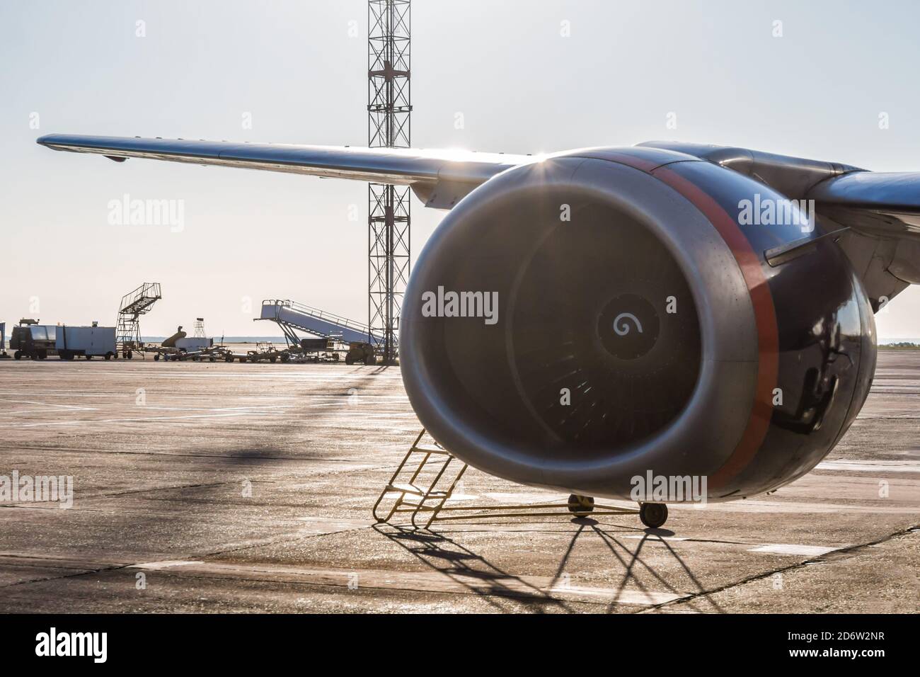 Jet engine wing steps hi-res stock photography and images - Alamy