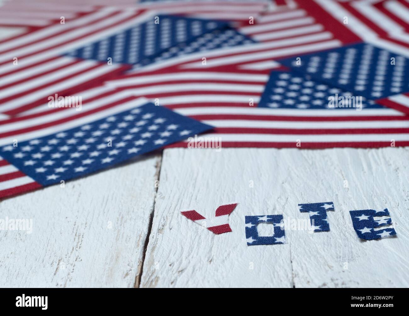 Electoral vote close-up. USA political elections. USA flag background ...