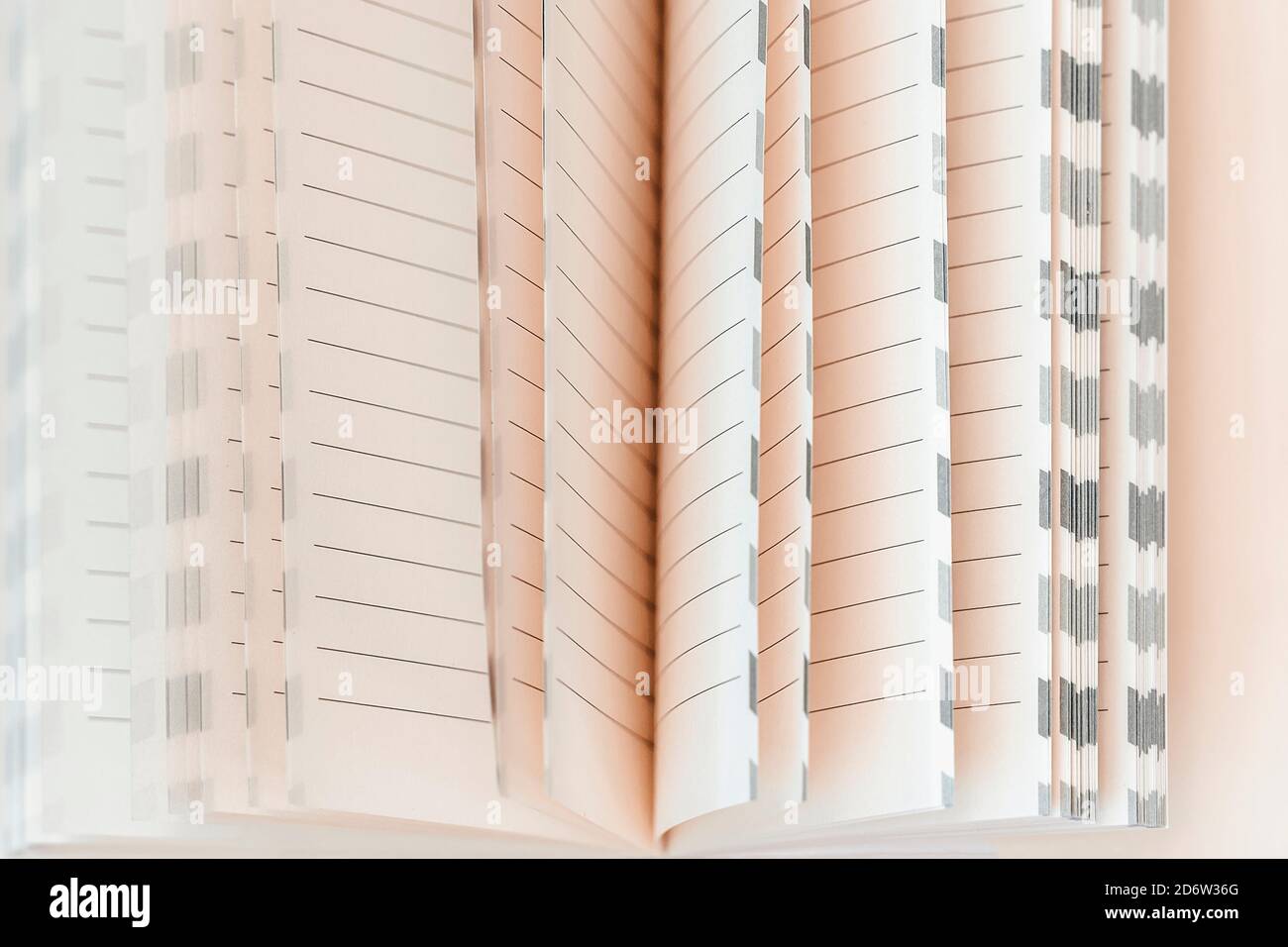 Abstract blurred background of open notebook pages Stock Photo - Alamy