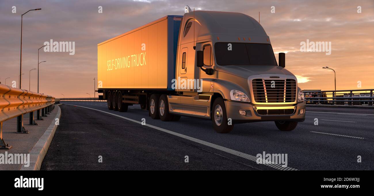 Autonomous truck hi-res stock photography and images - Alamy