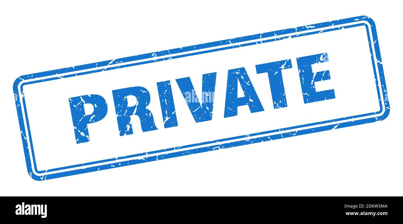 private stamp. square grunge sign isolated on white background Stock Vector Image & Art - Alamy