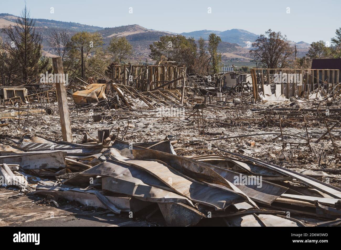 Total loss of property after Oregon fire 2020 Stock Photo - Alamy