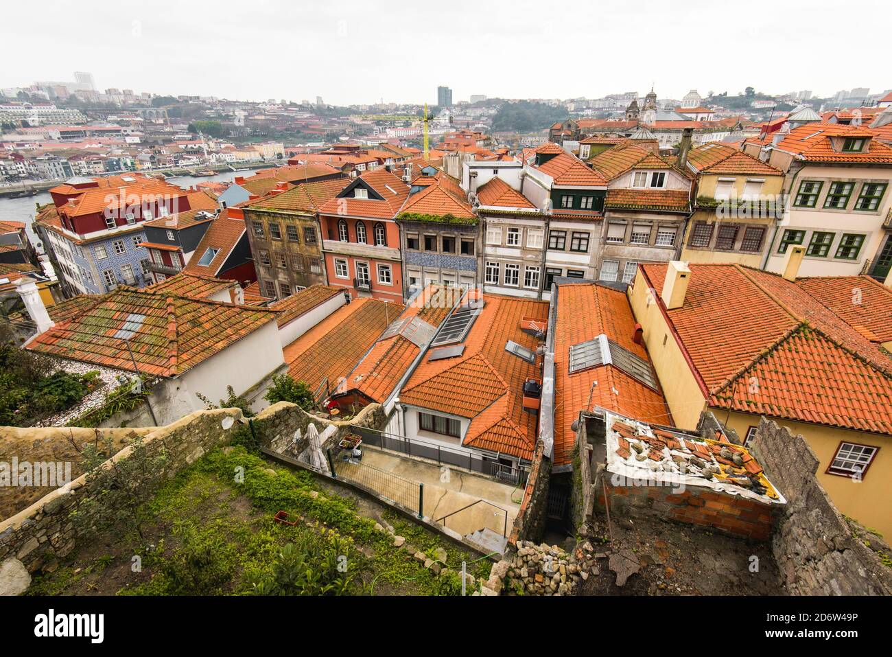 Red Tiled Rooftops of Houses in the Historical Part of the City of ...