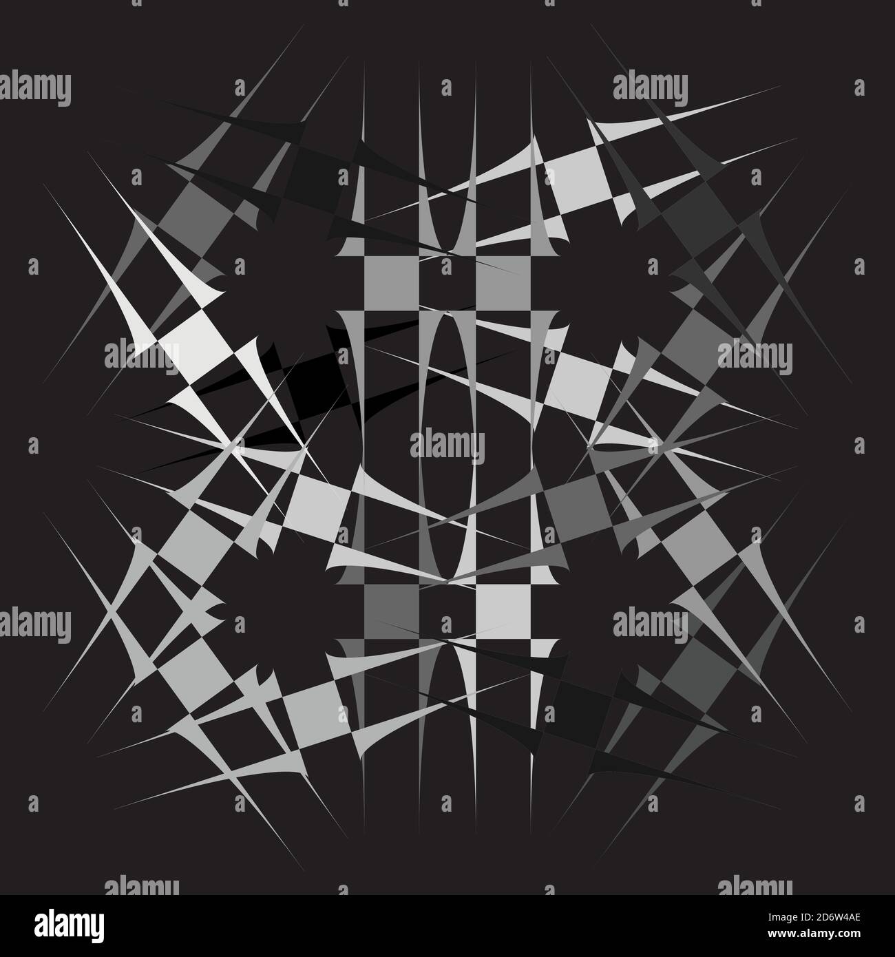 Grayscale abstract mandala, motif shape. Abstract logo, element ...