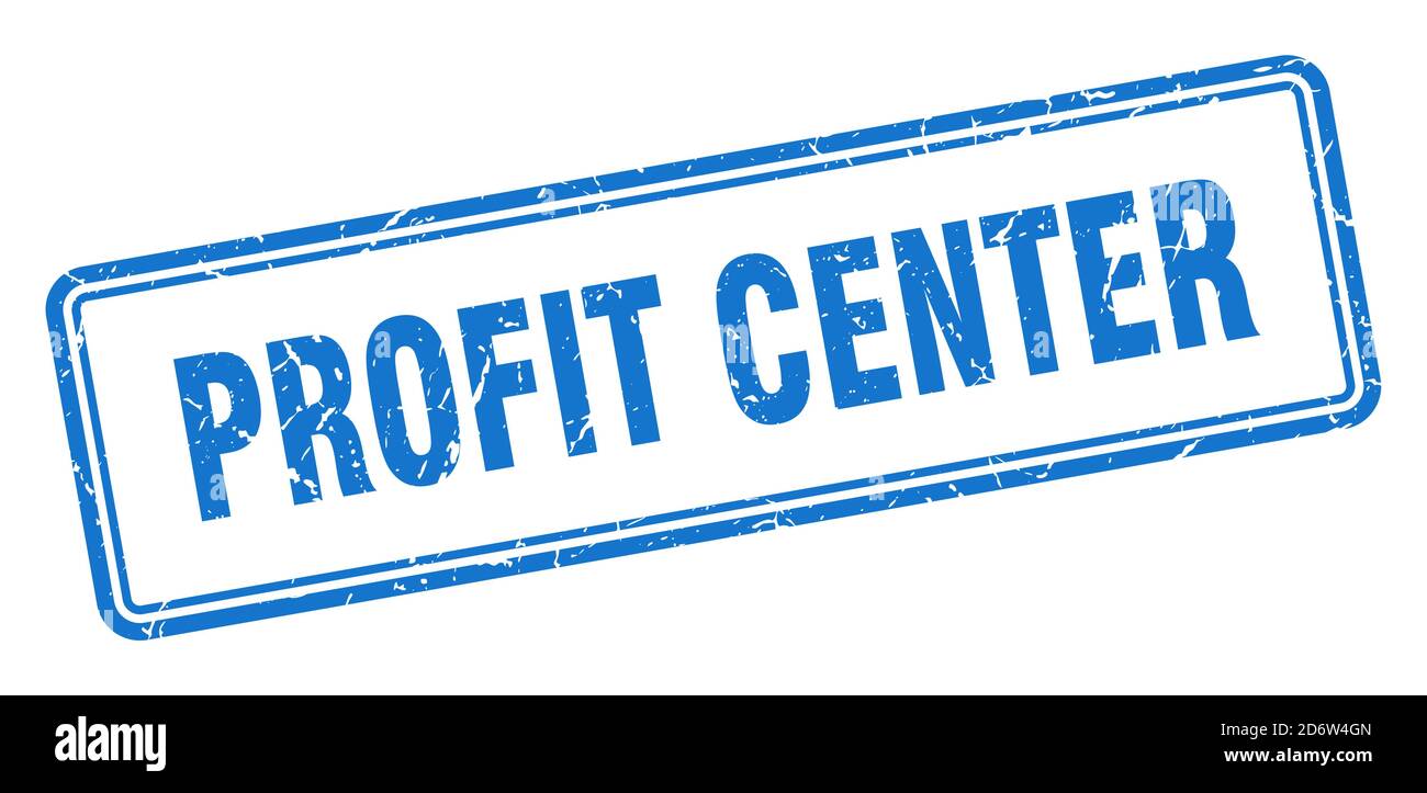 profit center stamp. square grunge sign isolated on white background ...