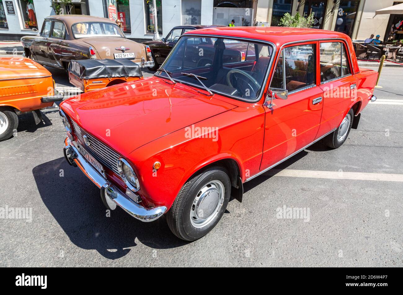 Samara, Russia - June 12, 2019: Soviet retro car Lada 2101 parked up at ...