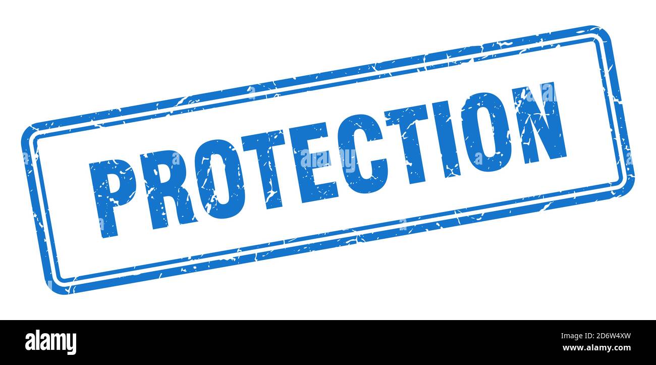 protection stamp. square grunge sign isolated on white background Stock Vector Image & Art - Alamy