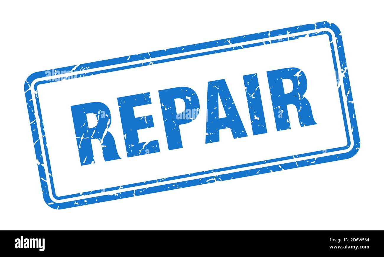 repair stamp. square grunge sign isolated on white background Stock Vector Image & Art - Alamy