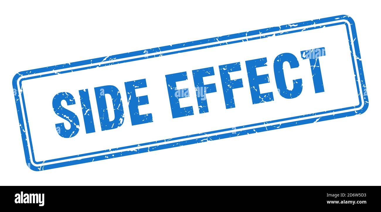 side effect stamp. square grunge sign isolated on white background ...