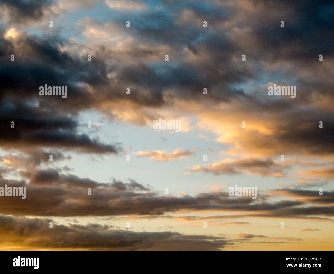 Beautiful Colored Sunset Stock Photo - Alamy