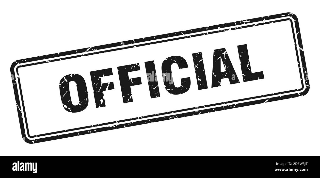 official stamp. square grunge sign isolated on white background Stock Vector Image & Art - Alamy