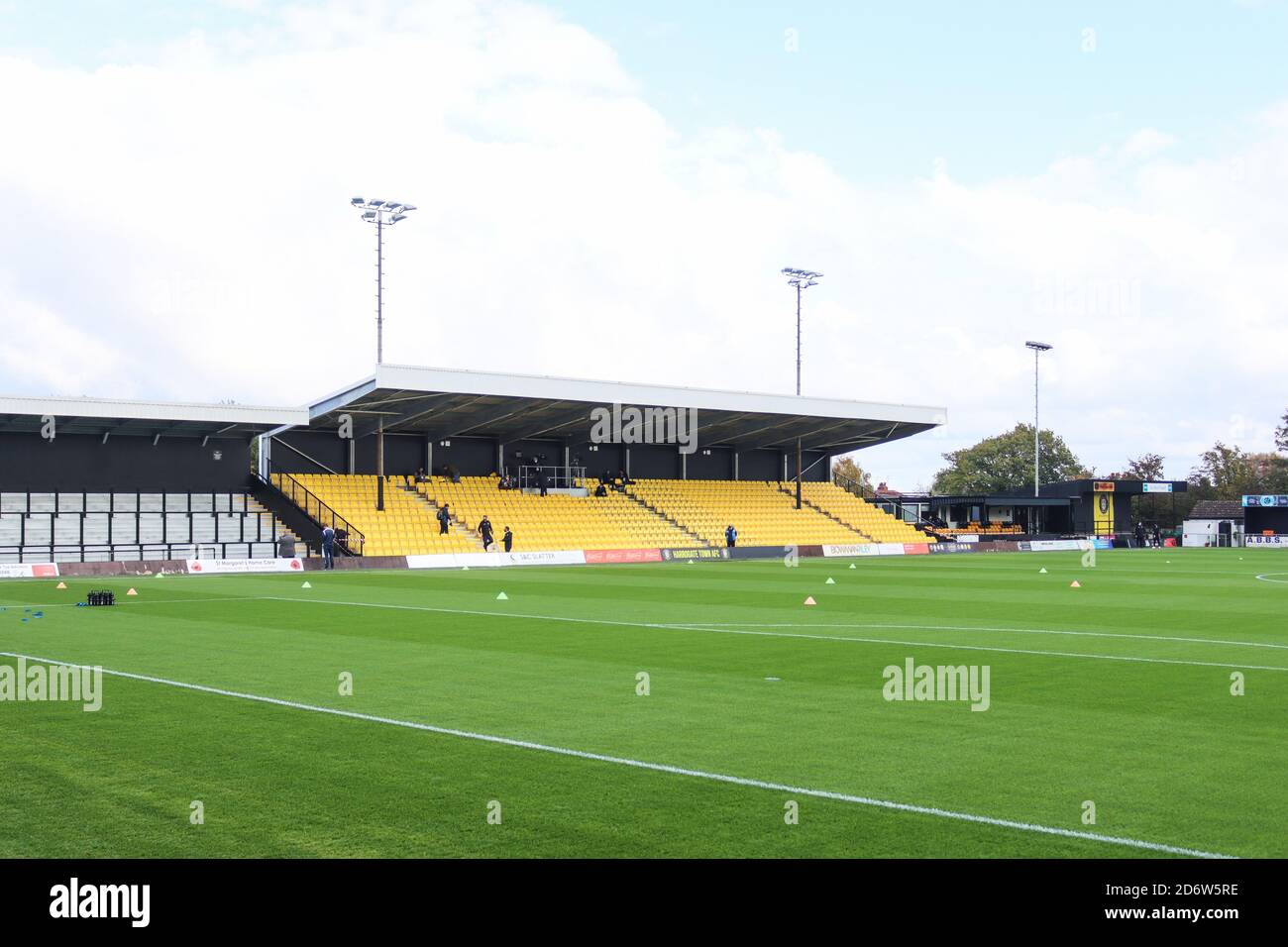 General view of the EnviroVent stadium, home of Harrogate Town Stock ...