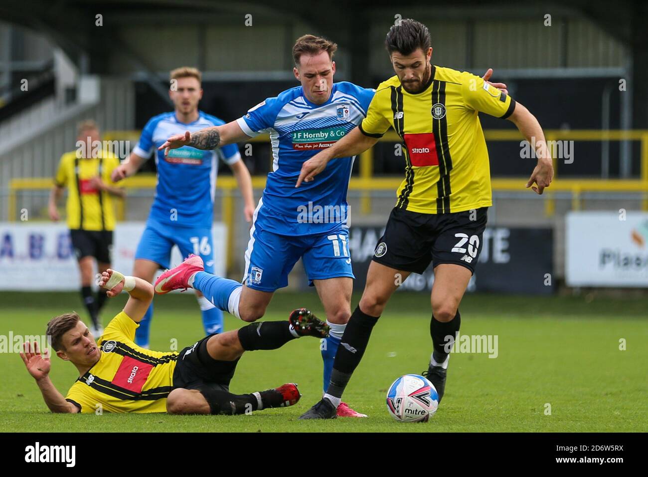 Connor Hall (20) of Harrogate Town in action during the game Stock ...