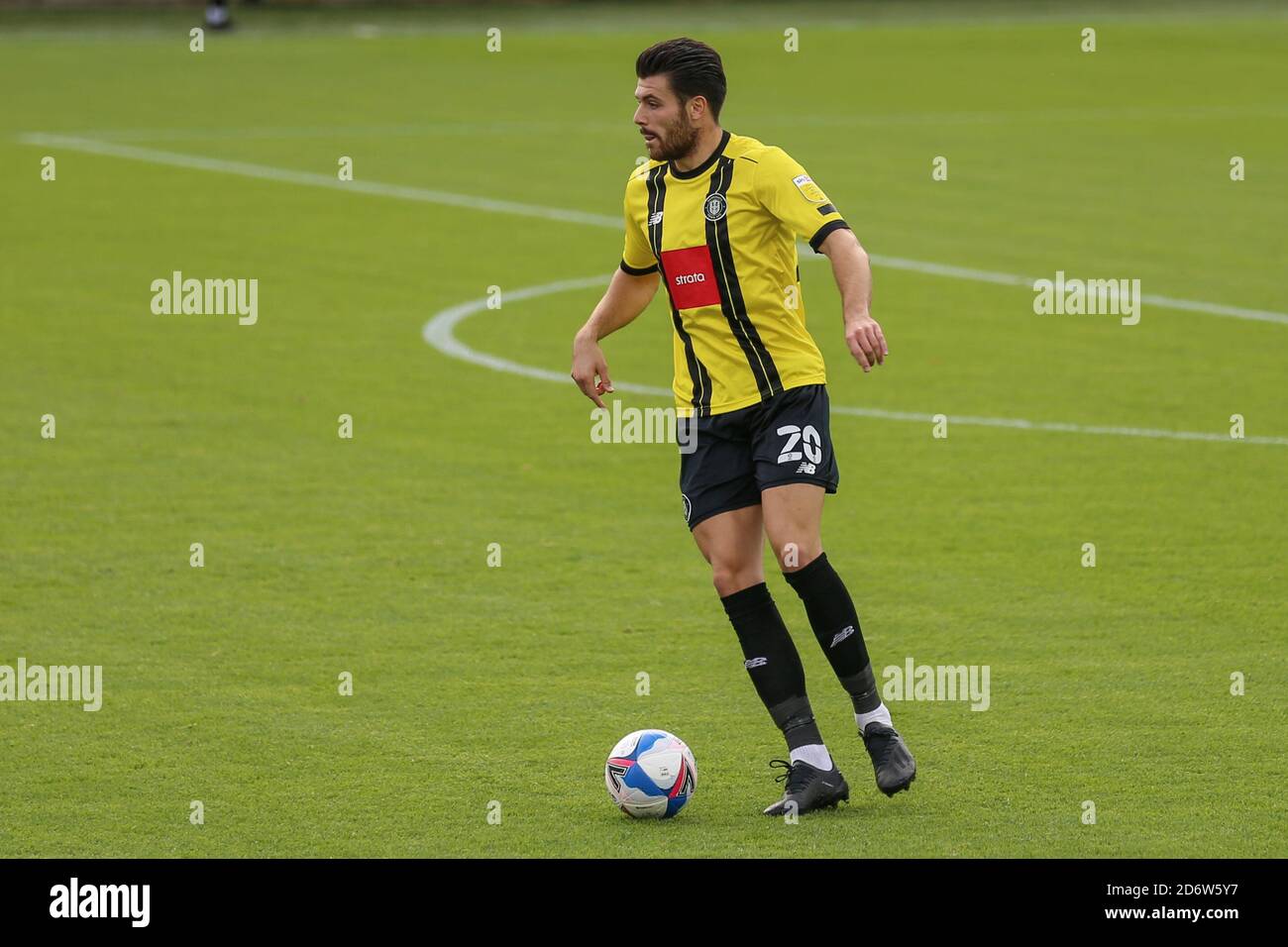 Connor Hall (20) of Harrogate Town in action during the game Stock ...