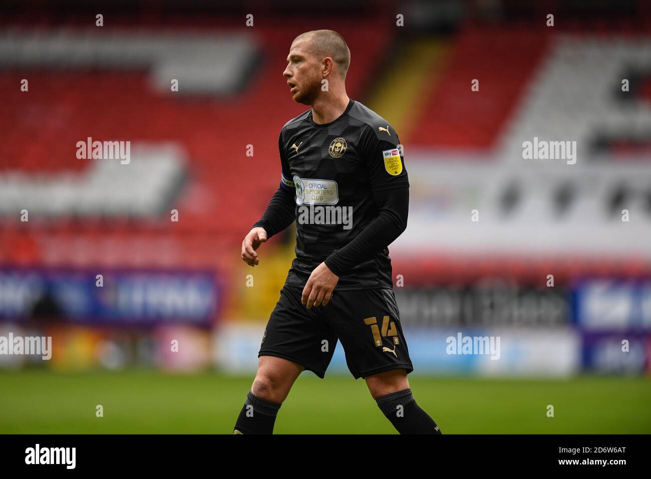 Joe Garner (14) of Wigan Athletic Stock Photo - Alamy