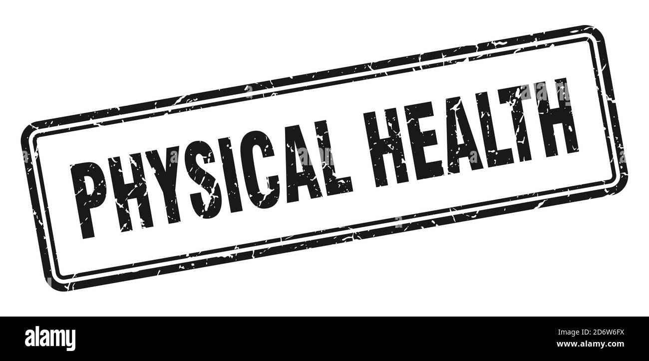 physical health stamp. square grunge sign isolated on white background ...